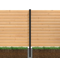 HOFT Fencing Line Post - Black / 96″ - Advantage Lumber