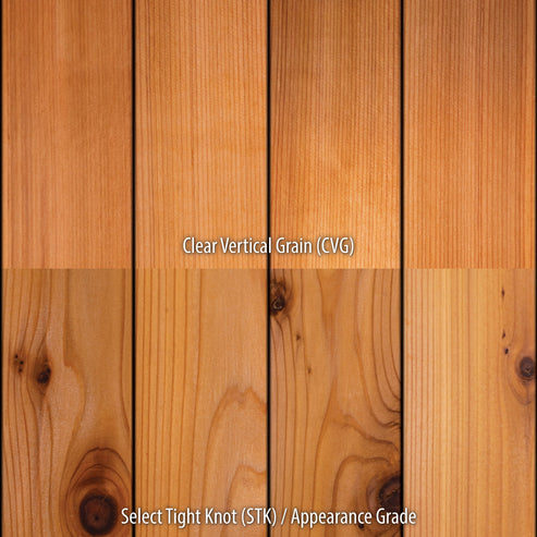 5/4x6 Western Red Cedar 60° V-Joint - Select Knotty (STK) Appearance G ...