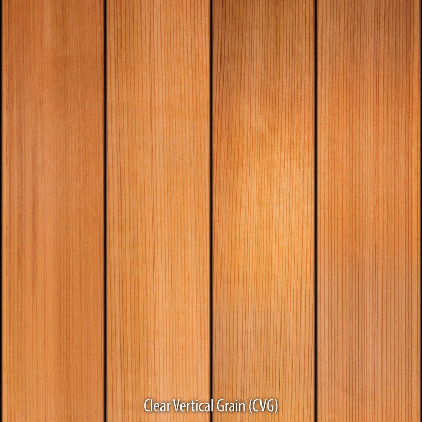 1x6 Western Red Cedar Shiplap - Clear Vertical Grain (CVG) - S4S/KD ...