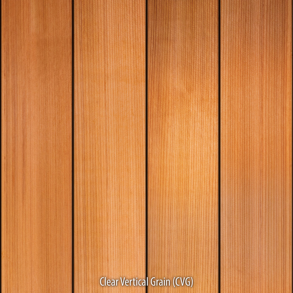 1x6 Western Red Cedar - Clear Vertical Grain (CVG) - V-Joint T&G/KD ...