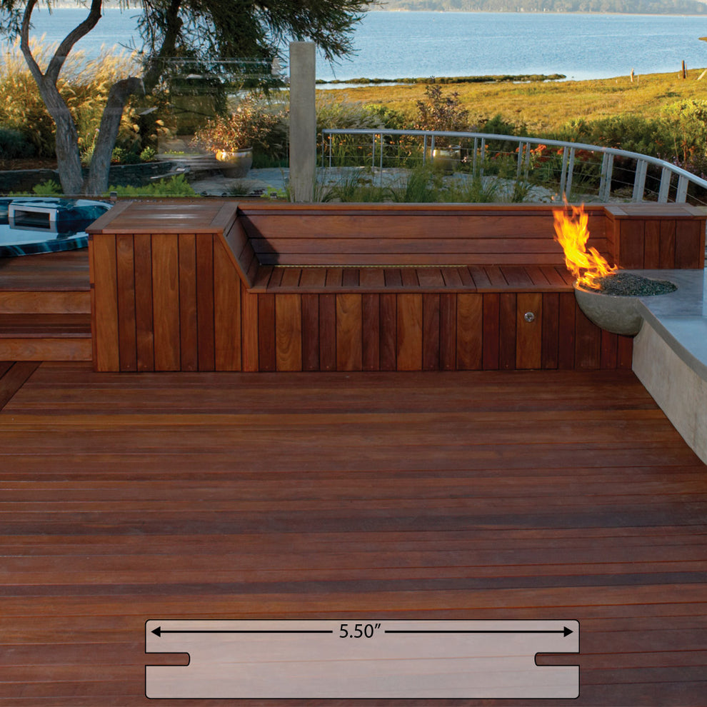 5/4 x 6 Ipe Wood Pre-Grooved Decking - Advantage Lumber