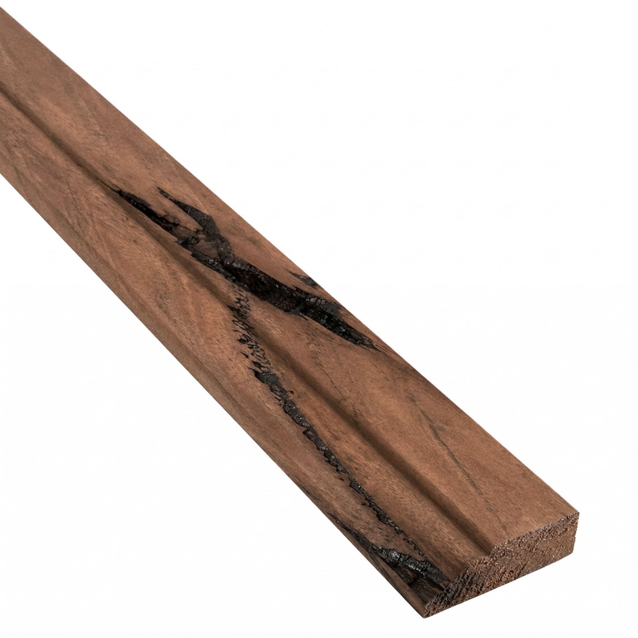Pecky Bolivian Walnut 1.5″ Trim, Prefinished - Advantage Lumber