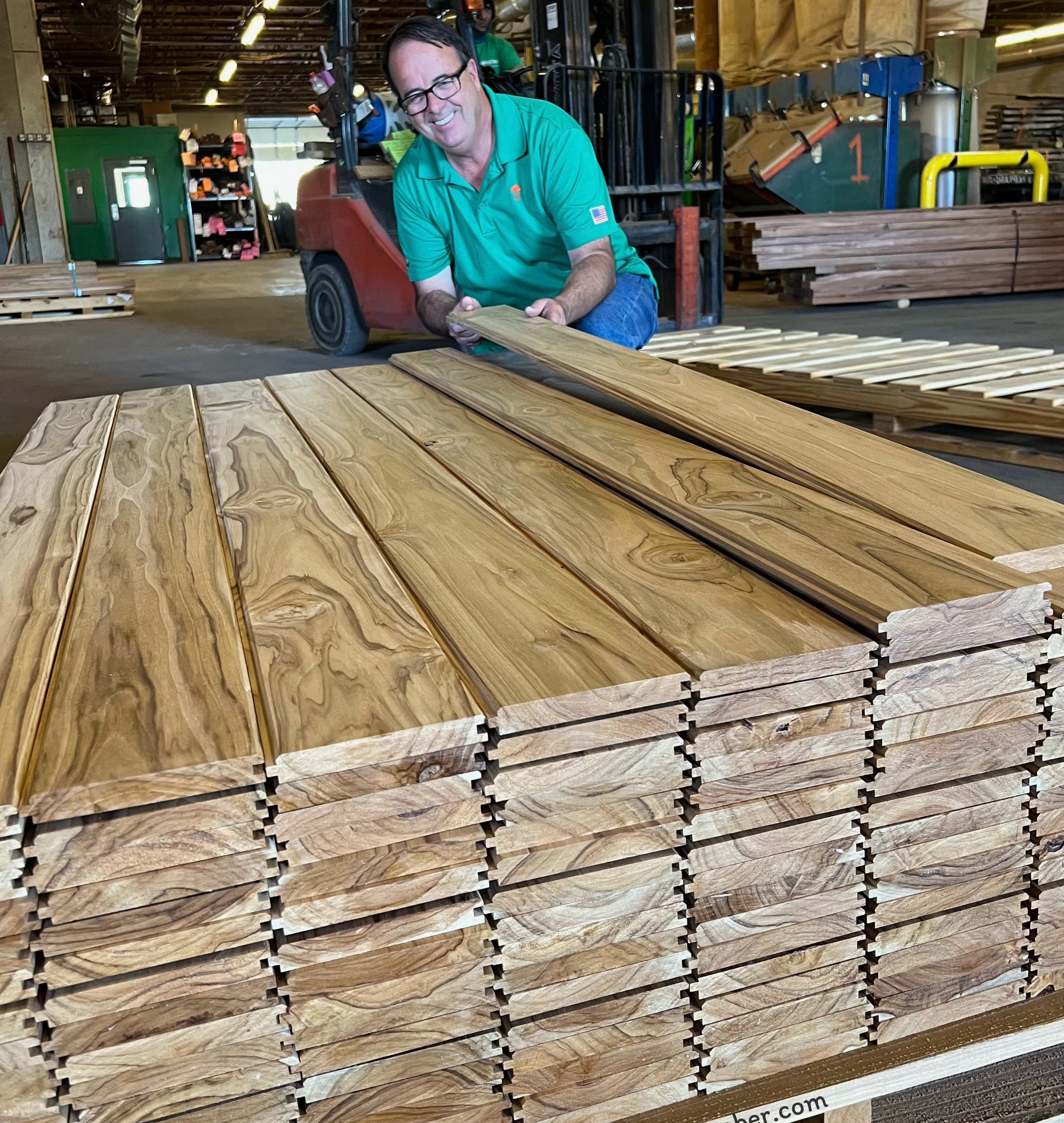 1 x 6 Teak - Plantation Wood T&G Square-Edge Decking (Premium Grade ...