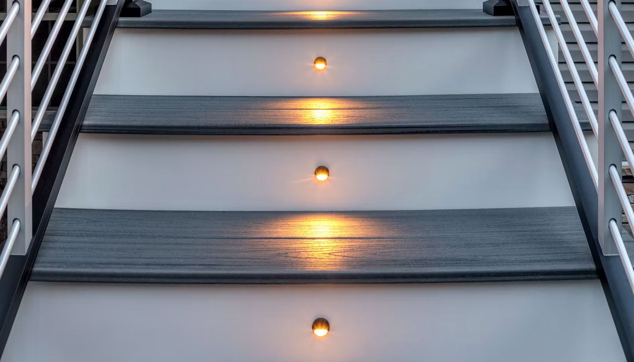 Trex® LED Aluminum Stair Riser Light – Advantage Lumber