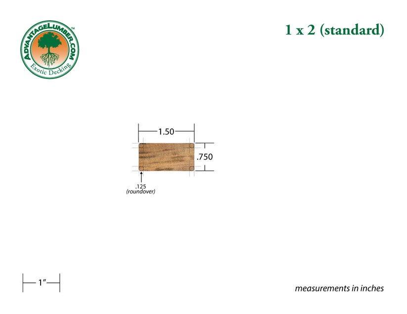 1 x 2 Tigerwood Lumber – Advantage Lumber