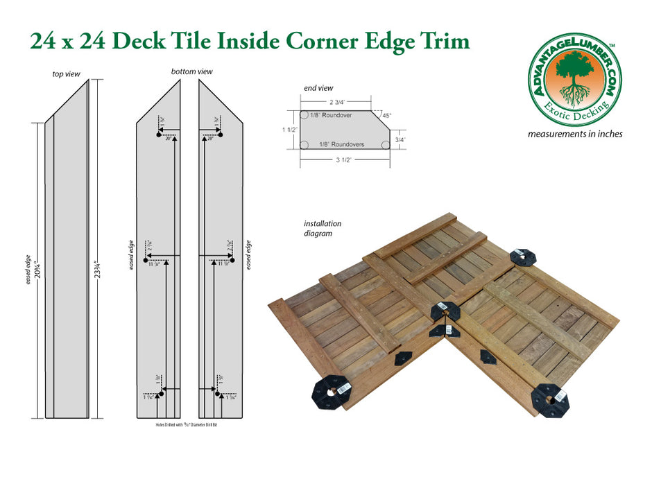 Ipe Deck Tiles - Advantage Lumber