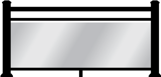 TimberTech® Impression Rail Express® Glass Railing Panel Kit ...