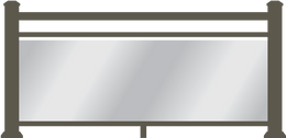 TimberTech® Impression Rail Express® Glass Railing Panel Kit ...
