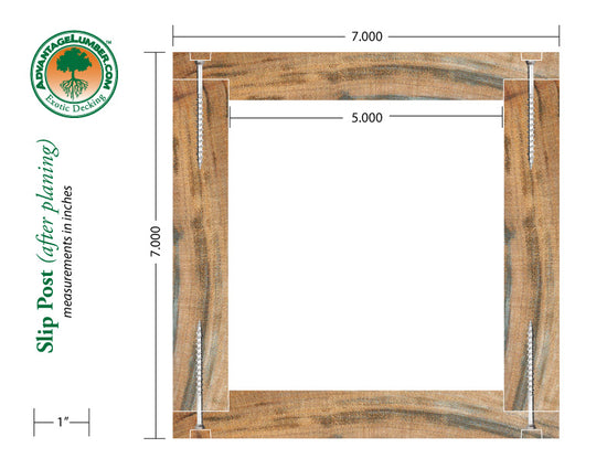 Tigerwood Slip Post - Advantage Lumber