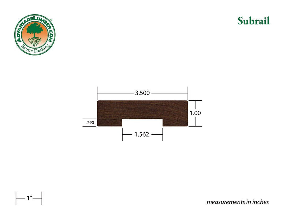 Ipe Subrail - Advantage Lumber